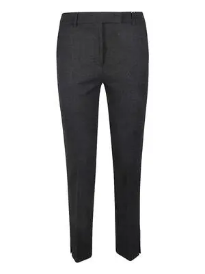 SLOWEAR Pressed-crease Tailored Trousers - Grey