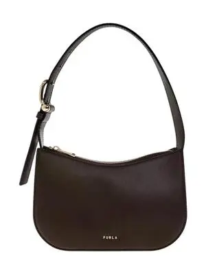Furla Sara Leather Shoulder Bag - Brown