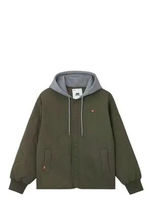 CHOCOOLATE Onion-quilted Hooded Jacket - Green