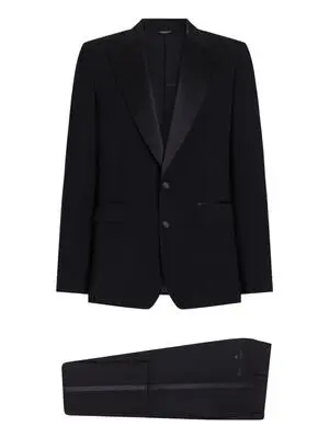 Dolce & Gabbana Dolce Gabbana Single-breasted Tuxedo Sicilia Light Suit - Blue