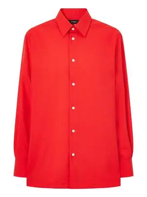 WILLY CHAVARRIA Wool-twill Shirt - Red