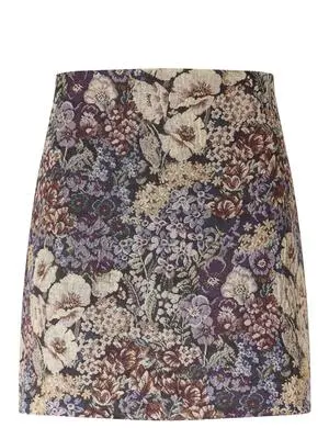 Veronica Beard Ohemia Floral-brocade Mini Skirt - Multi