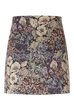 Veronica Beard Ohemia Floral-brocade Mini Skirt - Multi