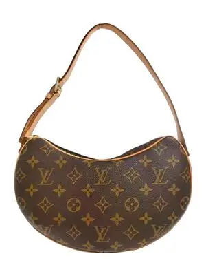 LOUIS VUITTON 2003 Pochette Croissant Monogram Shoulder Bag - Brown