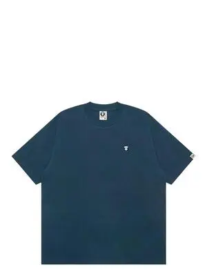 AAPE BY *A BATHING APE Moonface-logo T-shirt - Blue