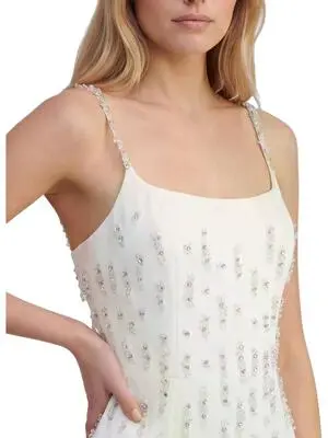 MARCO GABRIELLI ATELIER Beaded Spaghetti-strap Mini Dress