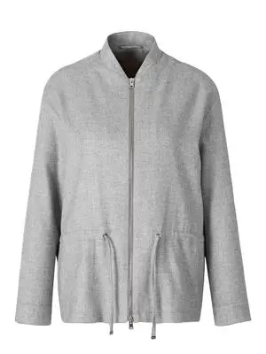 Herno Zip-up Drawstring Jacket - Light Gray