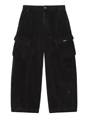 MUSIUM DIV. Corduroy Panelled Cargo Pants - Black