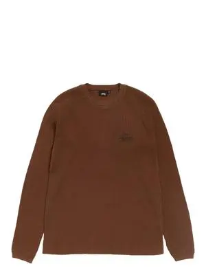 StÜssy Waffle Logo Knitted Top - Brown