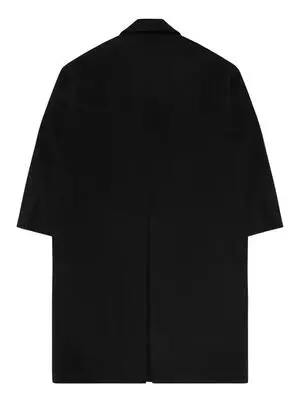 ENTIRE STUDIOS Single-breasted Wool Coat - Black
