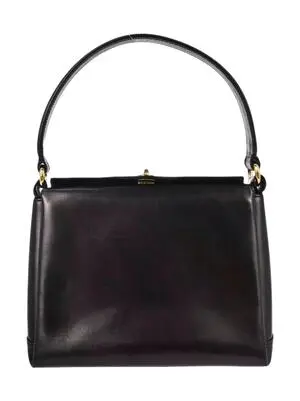 Gucci Turn-lock Leather Tote Bag - Black