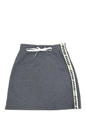 MIU MIU 2017 Logo-tape Mini Skirt