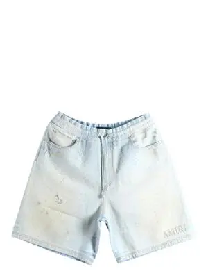 Amiri CRYSTALS DENIM SHORTS No