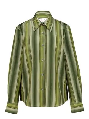 MARNI Striped Long-sleeved Shirt