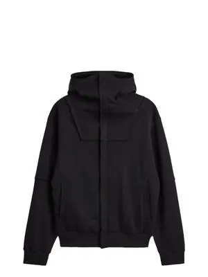 Y3 French Terry Ninja Cotton Hoodie - Black