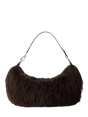 LEMAIRE Quiver Clip Bag In Mongolian Lambskin
