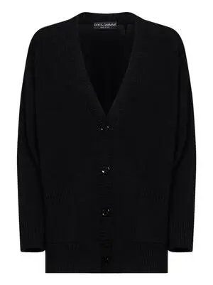 DOLCE & GABBANA Dolce  Gabbana V-Neck Knitted Cardigan