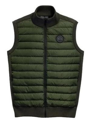 Canada Goose HyBridge Knitted Gilet Moss Khaki