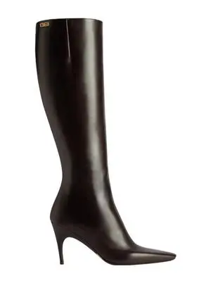BALENCIAGA Women's Duchesse Boot In Dark Brown