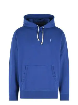 Polo Ralph Lauren Polo Ralph Lauren Logo Embroidered Drawstring Hoodie Blue