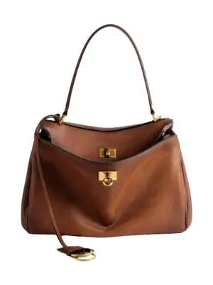 BALENCIAGA Women's Rodeo Handbag Small In Caramel