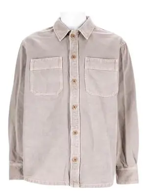 A.p.c. Button-up Straight Hem Shirt - Beige