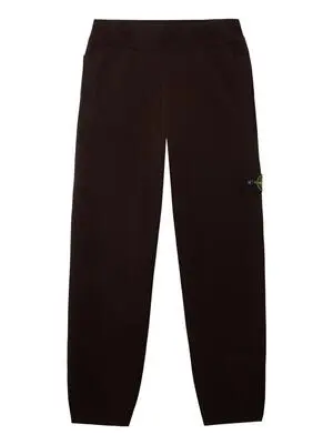 Stone Island Regular-fit Knit Joggers With Elastic Drawstring Waist - Coal Gray