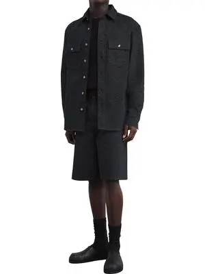 Casablanca Laser Monogram Overshirt - Black