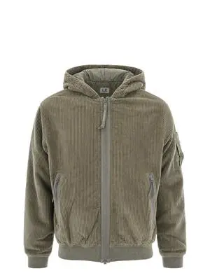 C.P. COMPANY C.P. Company Corduroy Full-Zip Hoodie