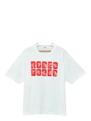 BODE Rodeo Bodeo Graphic-print T-shirt - Cream