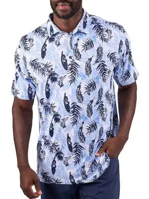 BLACK CLOVER Hidden Clover Polo /peri Blue - White