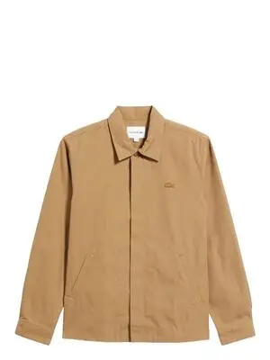 Lacoste Cotton Blend Overshirt - Cookie