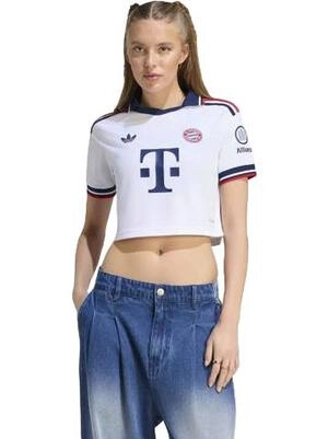 Adidas Bayern Munich 2026/27 Away Cropped Replica Jersey - White