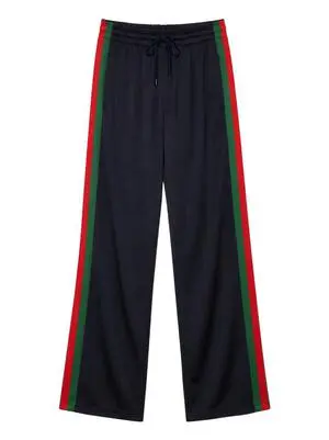 Gucci Web Deatail Trousers - Multicolor