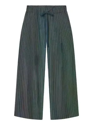 A.L.C. James Striped Wide-leg Trousers - Blue
