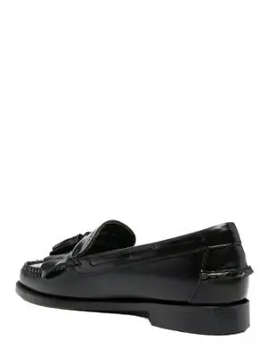 G.H.BASS Esther Kiltie Tassels Loafers - Black
