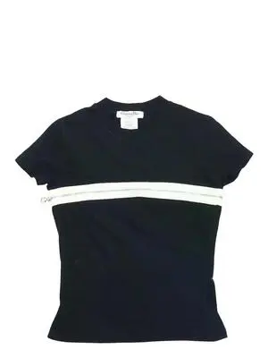 Dior 2001 Zip-detail Short-sleeve T-shirt - Black