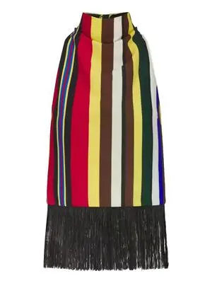 SIMONMILLER Tia Fringe-trim Top Red
