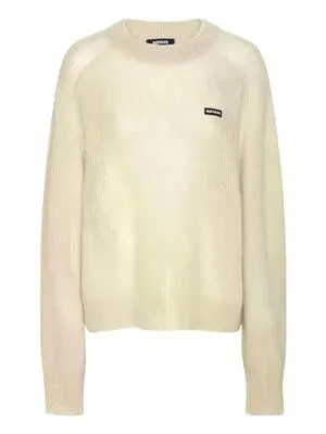 ROTATE BY BIRGER CHRISTENSEN Logo-patch Raglan-sleeve Sweater