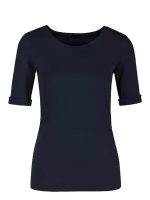 MARCCAIN Turn-up Cuff T-shirt - Blue