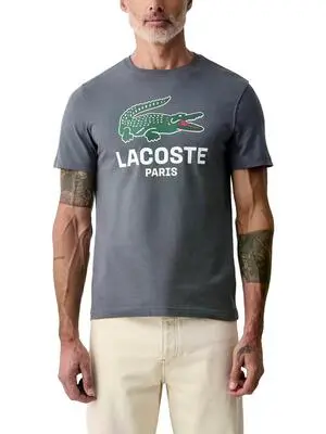 Lacoste Logo-print T-shirt - Grey