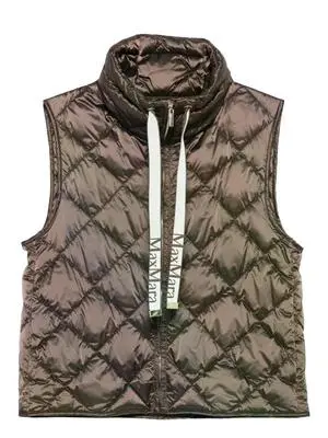 Max Mara Quilted Gilet - Brown
