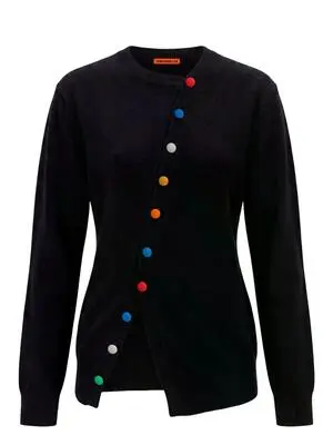 SIMONMILLER Ada Asymmetrical Cardigan - Black