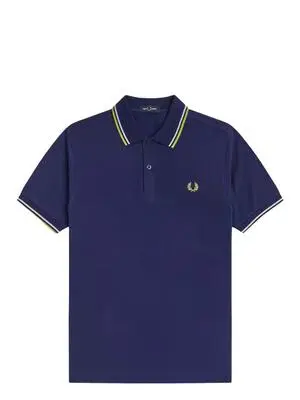 Fred Perry M3600 Twin-tipped Polo Shirt - Blue