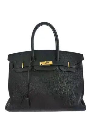 Hermès 2003 35 Birkin Tote Bag Black