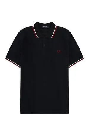 Fred Perry Twin-tipped Polo Shirt - Blue