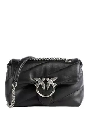 Pinko Baby Love Bag Puff Maxi Quilt New Buckle Shoulder Bag - Black
