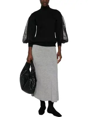 Fabiana Filippi A-line Midi Skirt - Grey