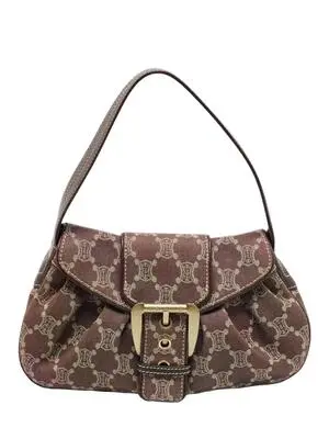 Celine Macadam Buckle Handbag - Brown