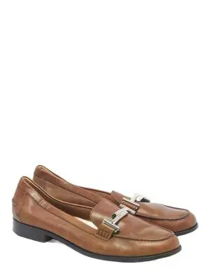 TOD'S Double T Driver Calf Leather Loafers